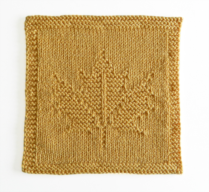 MAPLE LEAF knitting pattern beginner level - Oh La Lana!