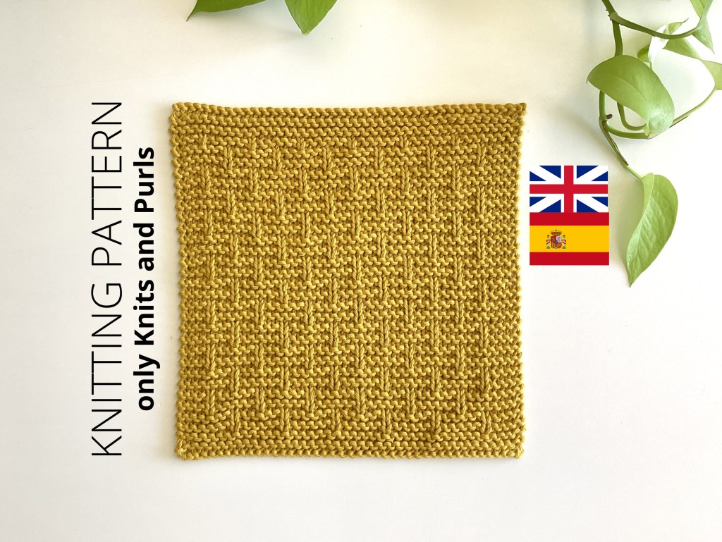 MIST ON A WINDOW PANE dishcloth knitting pattern - Oh La Lana