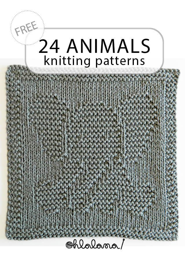 Free knitting animal patterns - Oh La Lana! knitting blog