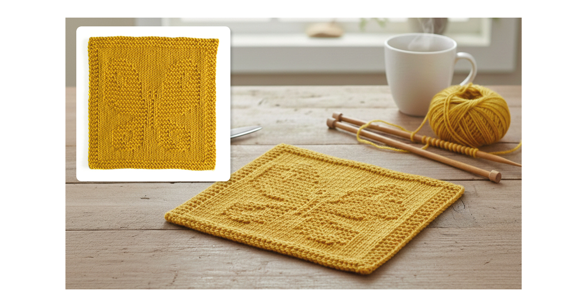 Free Butterfly Knitting Pattern & Chart | Oh La Lana!