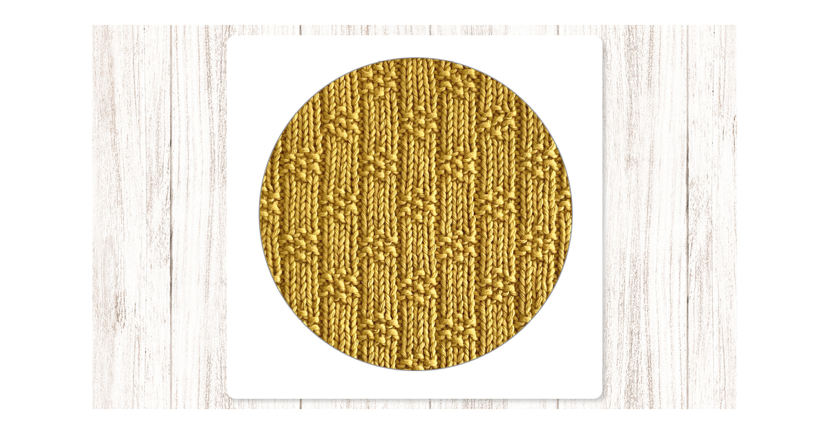 Scattered Diamonds Knitting Stitch | Free Geometric Texture - Oh La Lana!