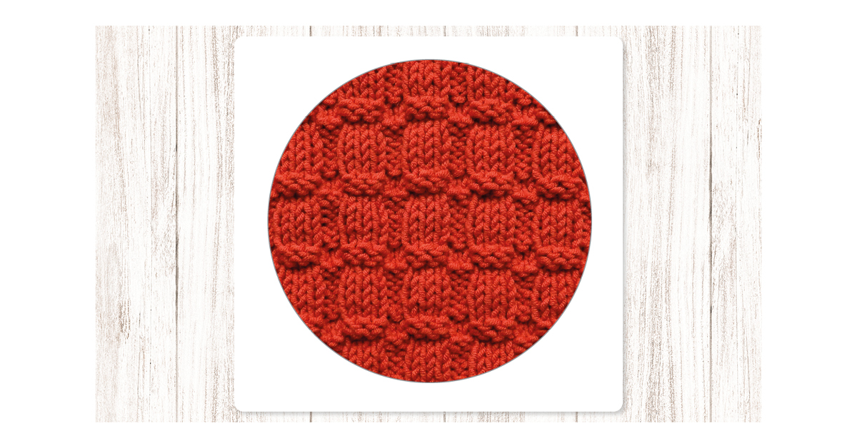 Free Waffle Rib Knitting Stitch: Easy Textured Ribbing Pattern | Oh La ...