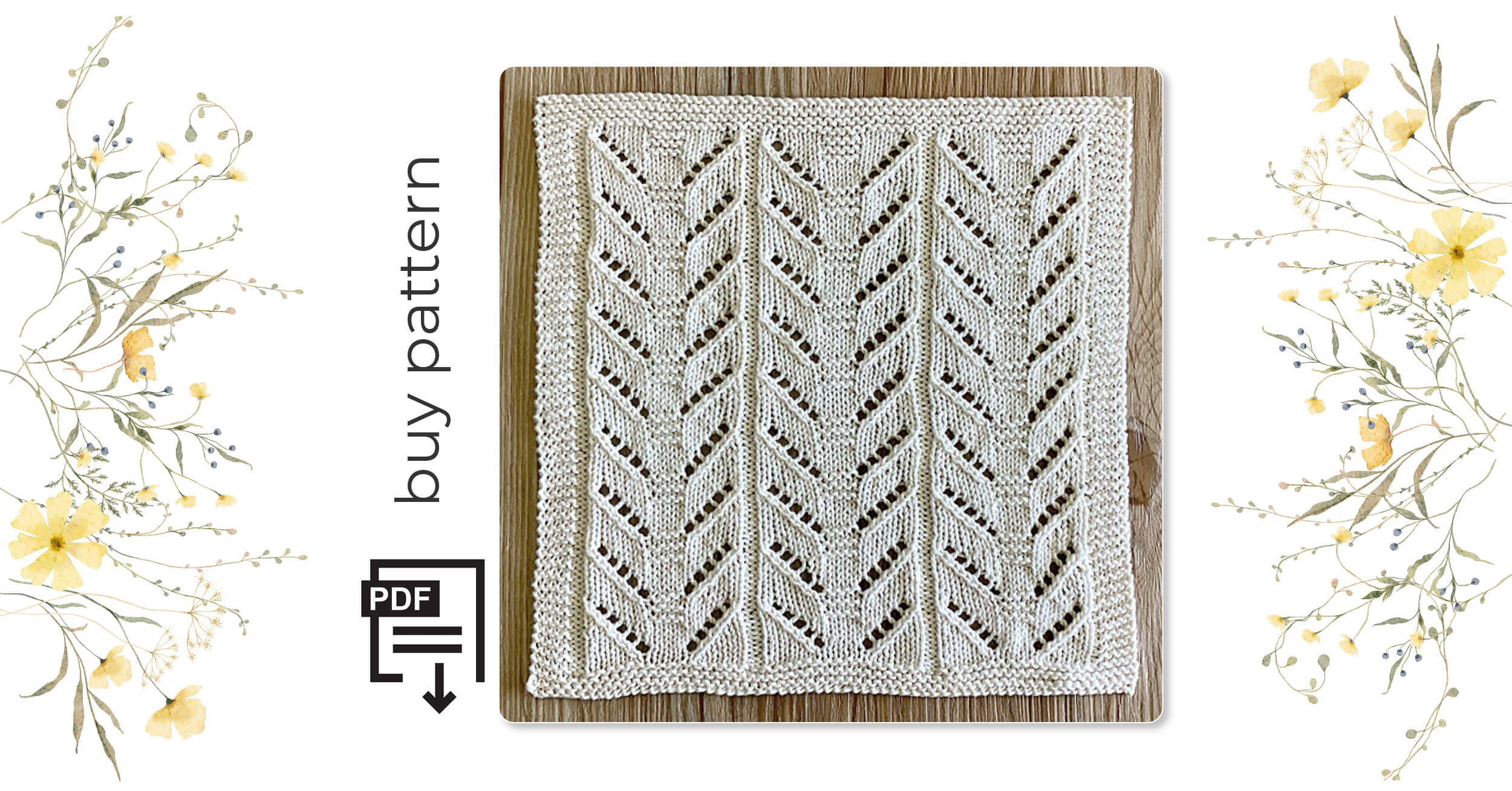 SILVER BIRCH pattern - Lace into Spring Block 8 (Printable PDF) - Oh La ...